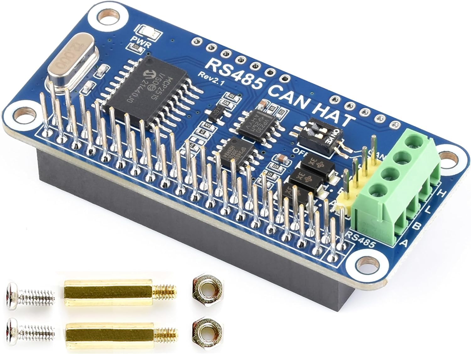 IDUINO Raspberry Pi RS485 CAN HAT for Pi 4B/3B+/3B/2B/B+/A+/Zero/Zero W ...