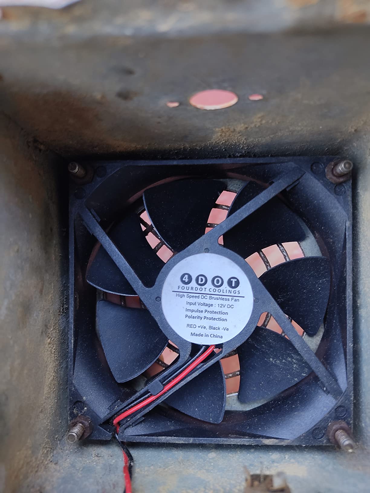 FourDot Cabinet Cooling Fan 4inch 92mm 12V High Speed Fan with ...