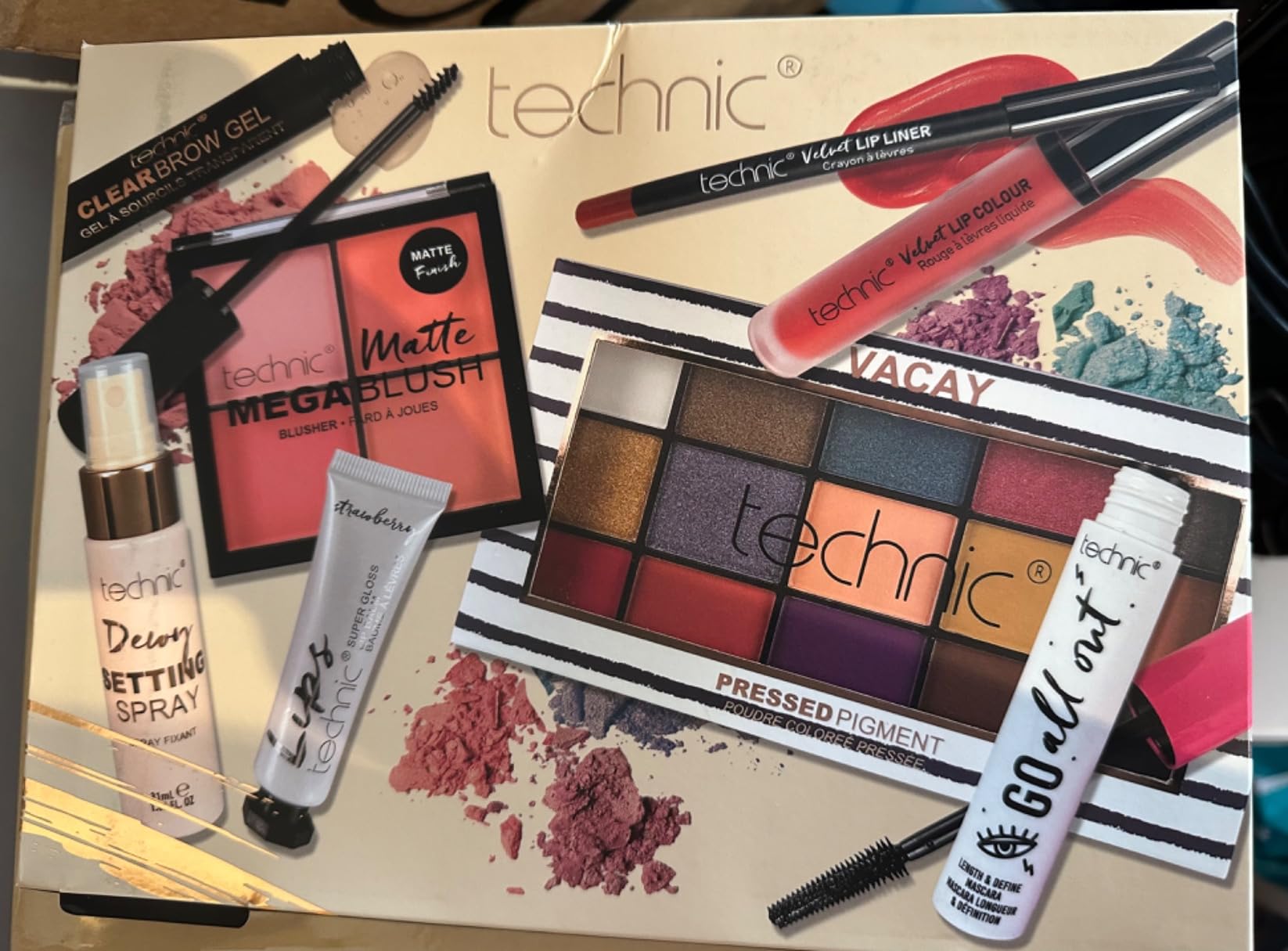 Technic 8Pc Full Face Make Up Gift Set - 8 Full Size Products for Eyes ...