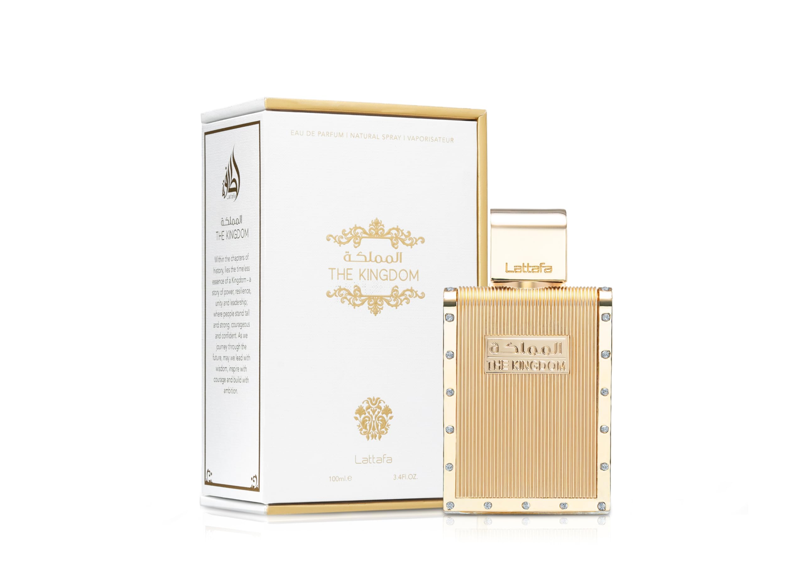 Amazon.com : Lattafa The Kingdom Eau De Parfum Spray for Men, 3.4 Ounce ...