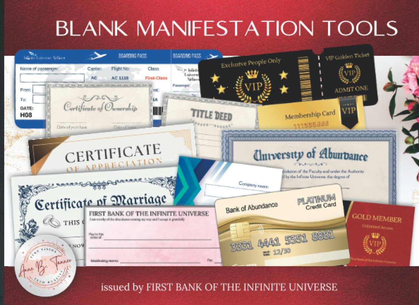 Blank Manifestation Tools: Checks, Cards, Passes, Tickets ...