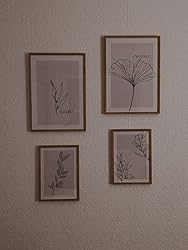 Amazon.de: BLATT PAPIER® 6er Boho Bilder Set Pampasgras (2x A3, 4x A4) Wandbilder, Poster Set ...