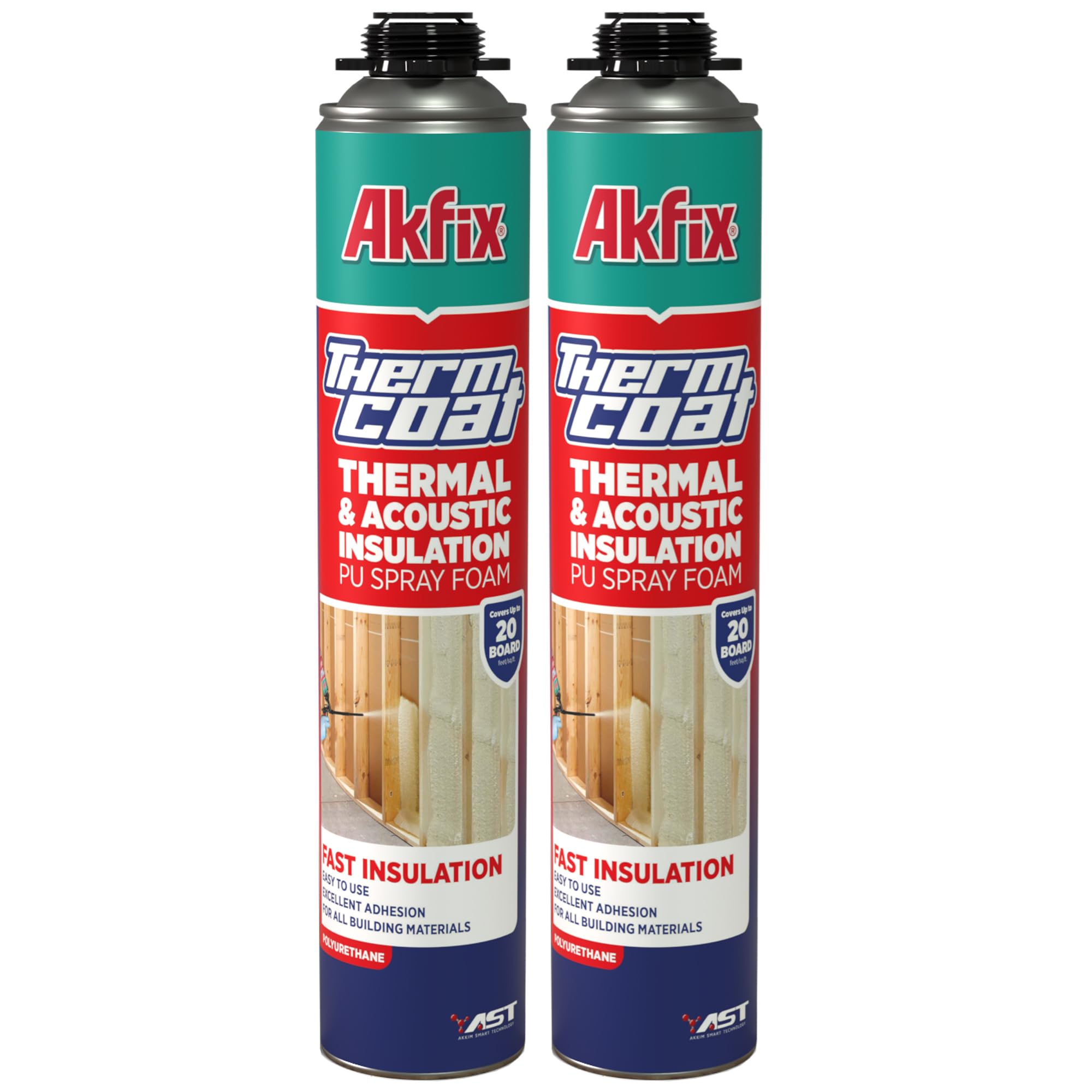 Snapklik.com : Akfix Thermcoat Spray Foam Insulation 40 Sq Ft