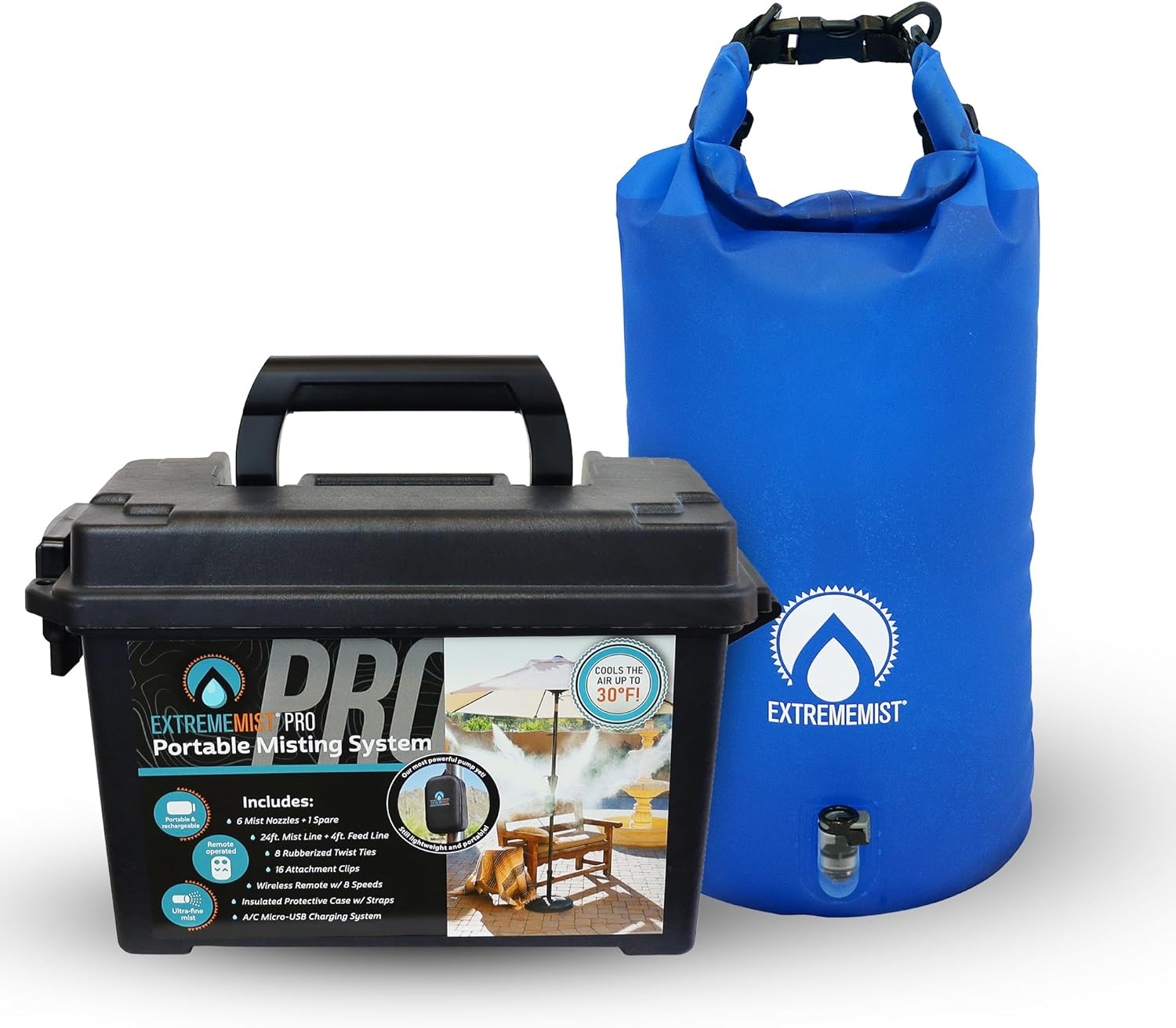 Amazon.com: EXTREMEMIST Portable Misting System Pro Kit and Water ...