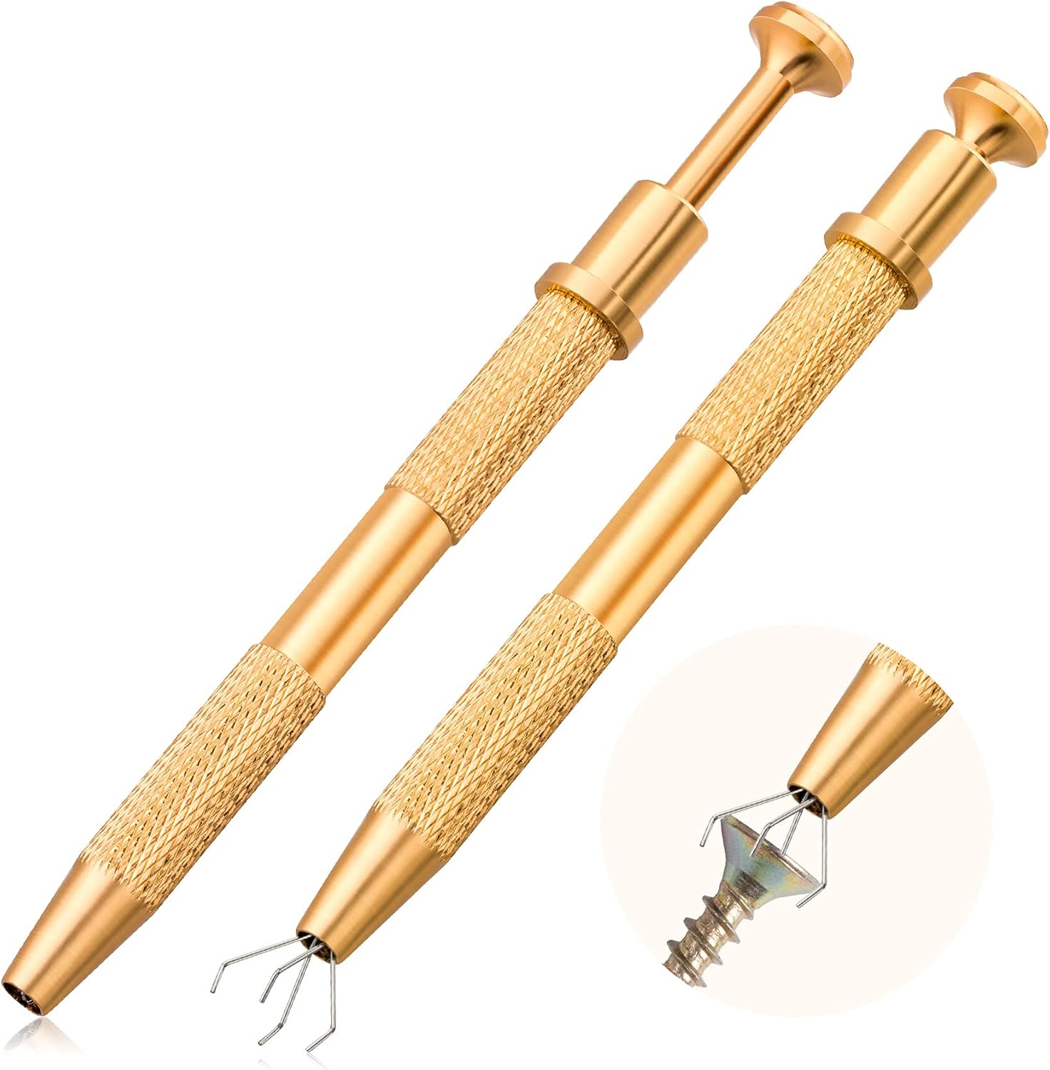 ANCIRS 2 Pack Stainless Steel 4-Claw Pick up Tool for Small Parts ...