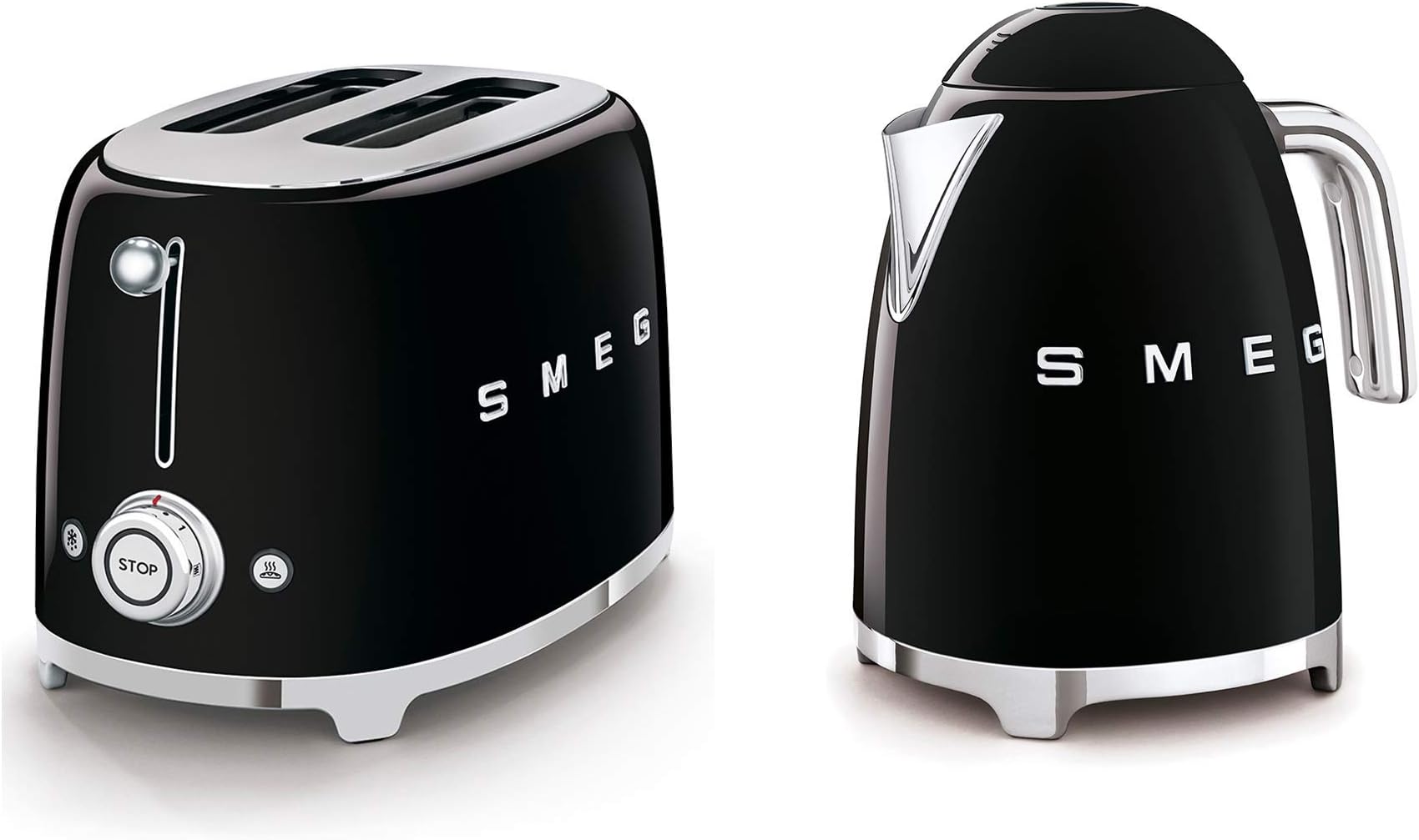 Amazon.com: Smeg 50's Style Retro Aesthetic 4 Slice Toaster 6 Presets ...