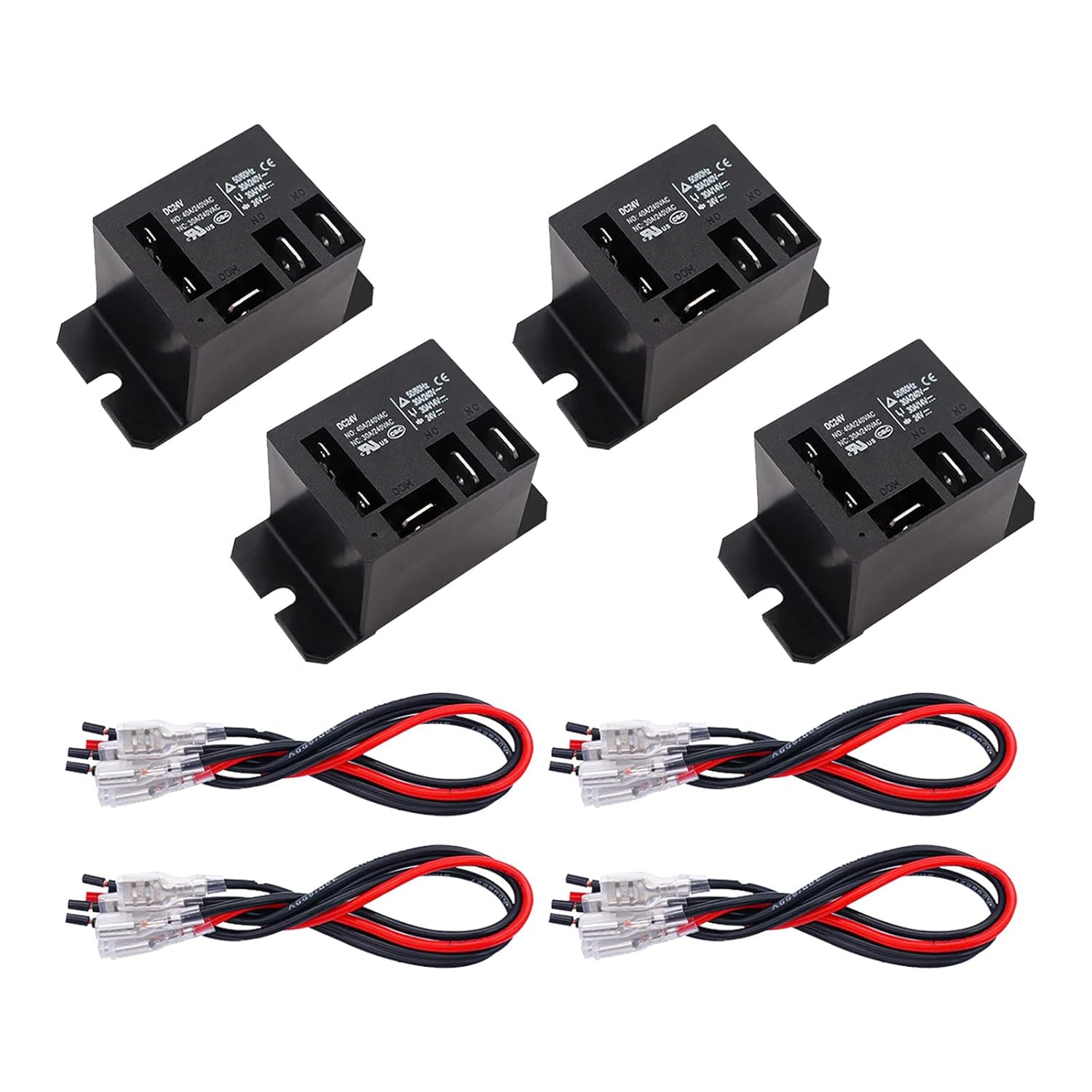 Amazon.com: CDIYTOOL 4 Pack Power Relay AC120V Coil,120 VAC 30A SPST ...
