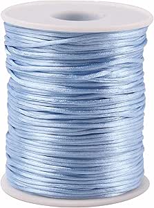 Amazon.com: 100yard 1.2mm Rattail Satin Nylon Trim Cord Bracelet ...