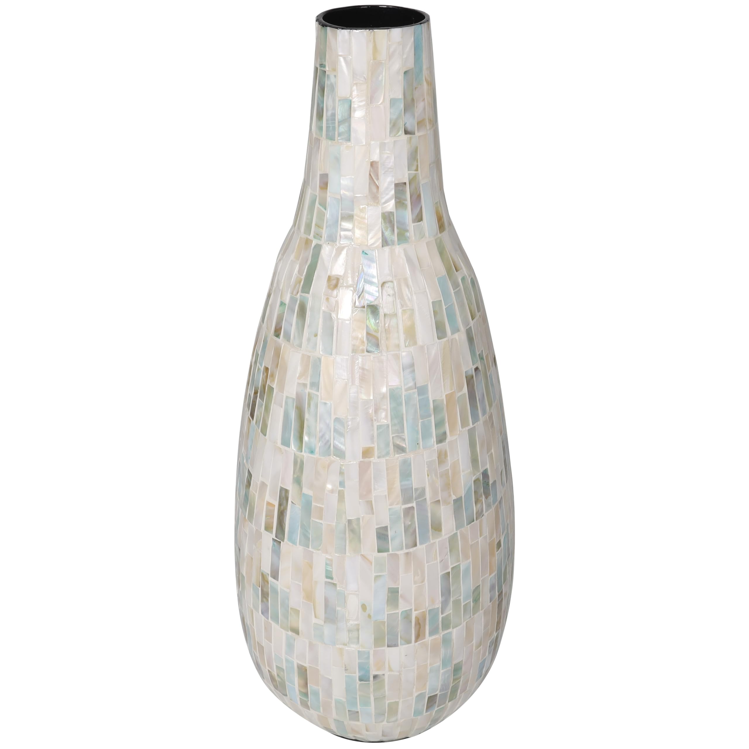 Amazon.com: Deco 79 Mother of Pearl Shell Handmade Decorative Vase ...