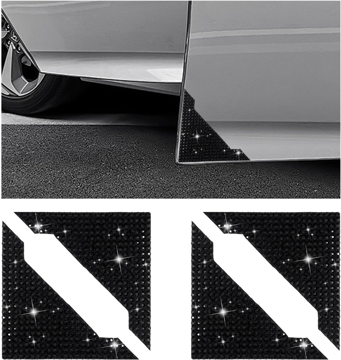 Amazon.com: Suvnie 4PCS Car Door Corner Edge Guards, Bling Anti ...