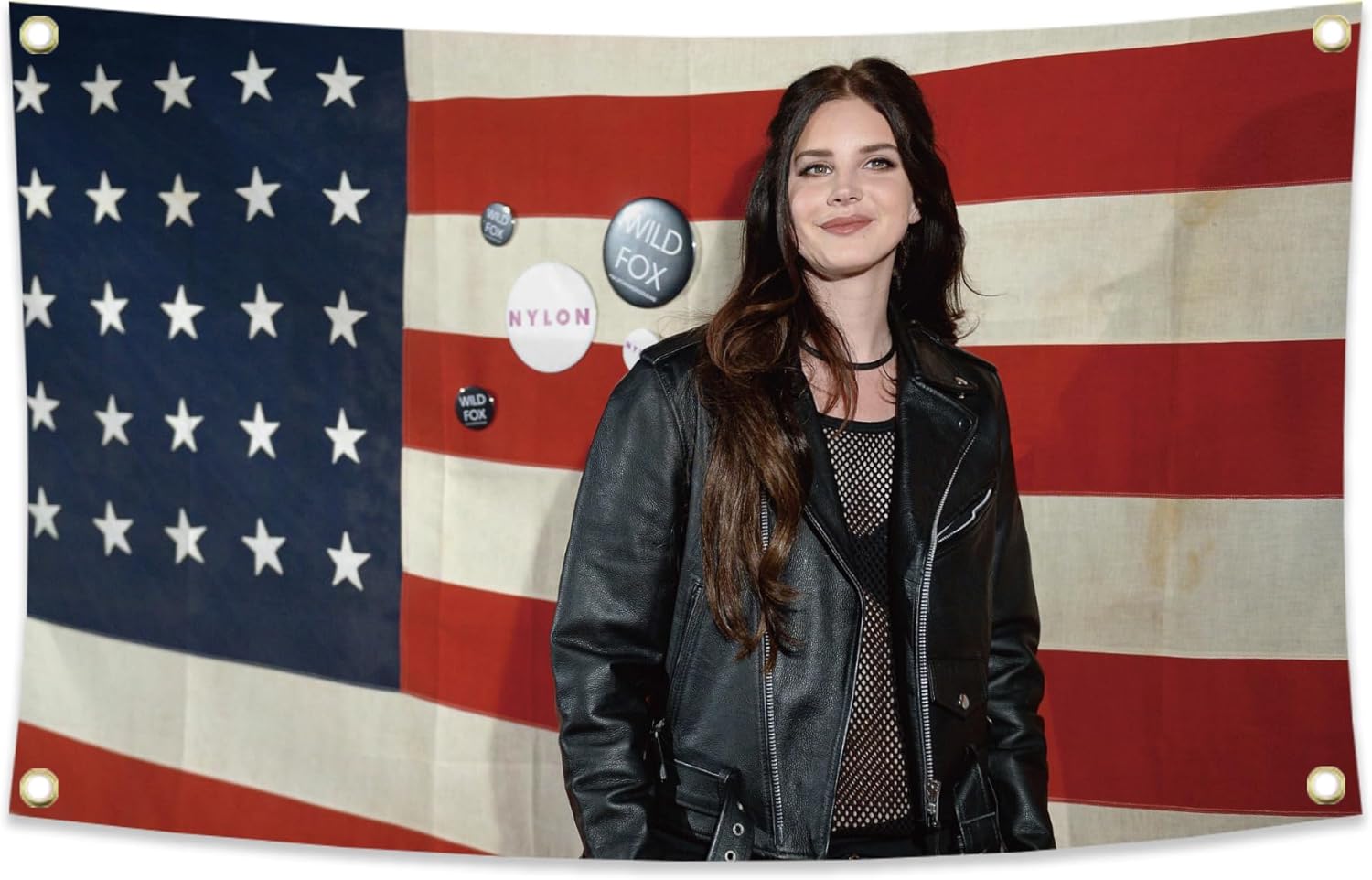Amazon.com: 3x5 Ft Retro Style Lana Singer Del-Rey Flag American USA ...