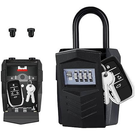 Amazon.com: ZHEGE Key Lock Box for Outside, Lockbox for Keys Outdoor ...