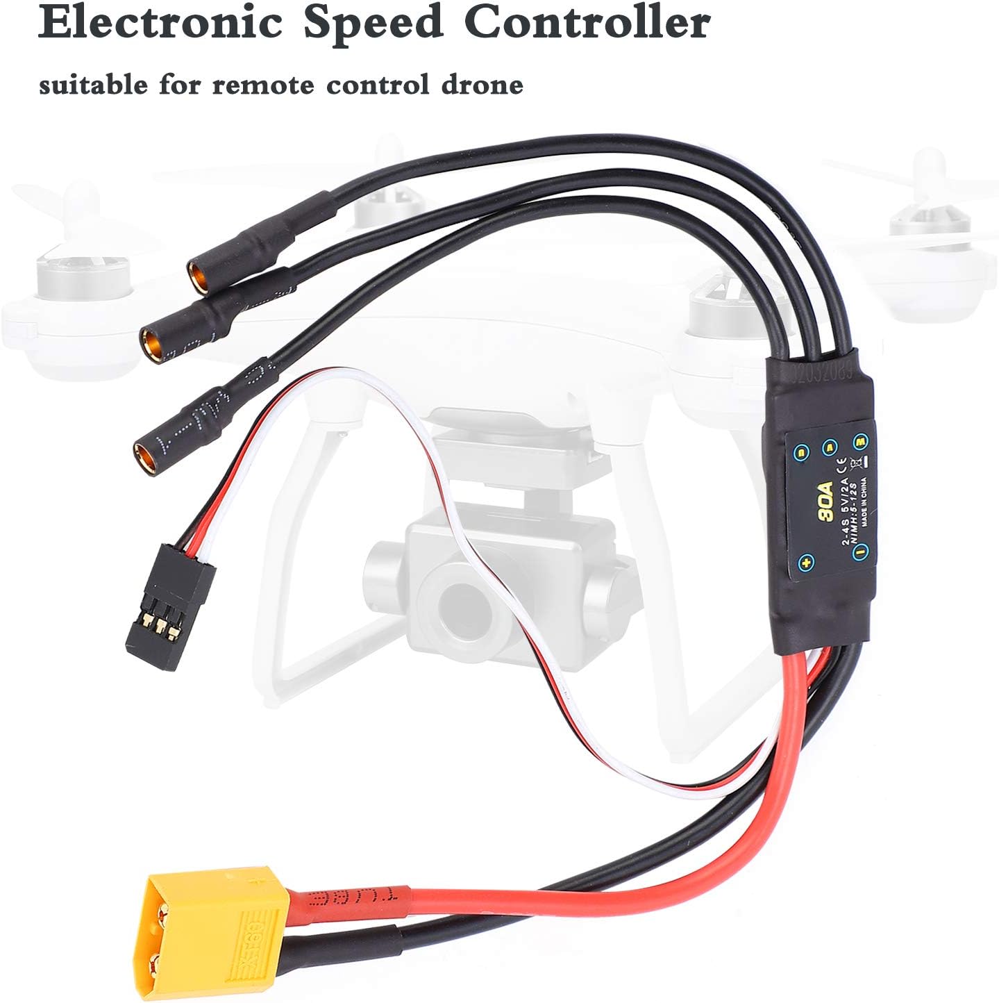 RC Electronic Speed Controller, RC Aircraft 30A Brushless Small ...
