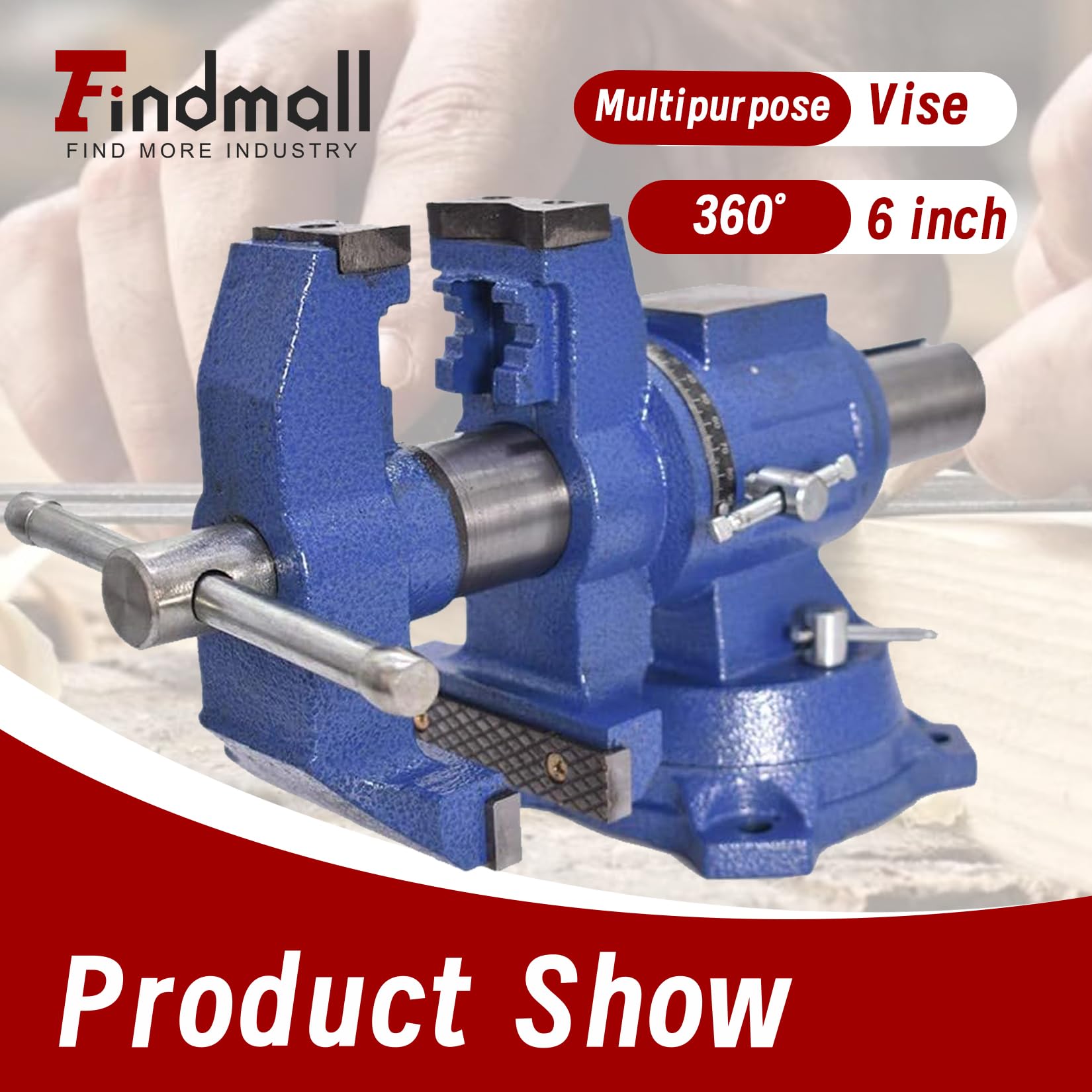 Snapklik.com : Findmall Multipurpose Vise Bench Vise Heavy Duty Multi ...