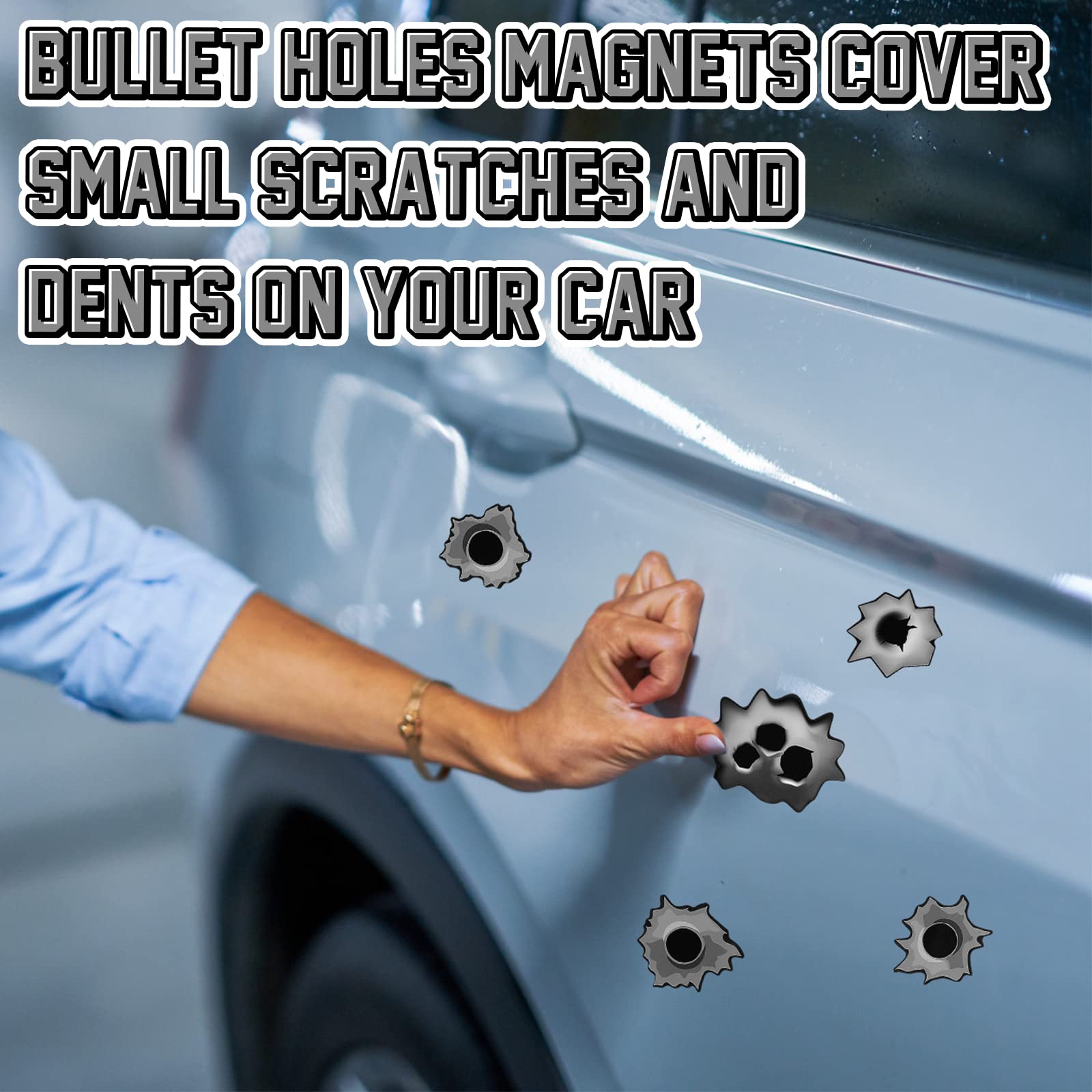 Snapklik.com : Jutom 24 Pcs Bullet Hole Cruise Door Decorations Fake ...