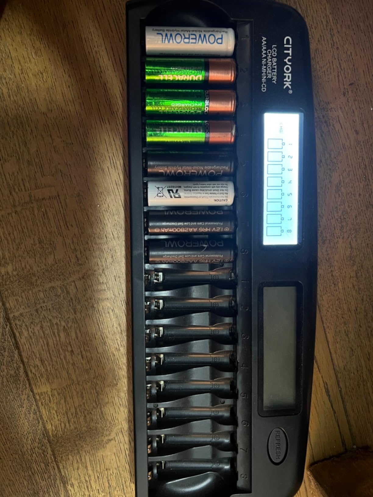 CITYORK 16 Slot Smart Battery Charger Built-in IC Protection for AA/AAA ...