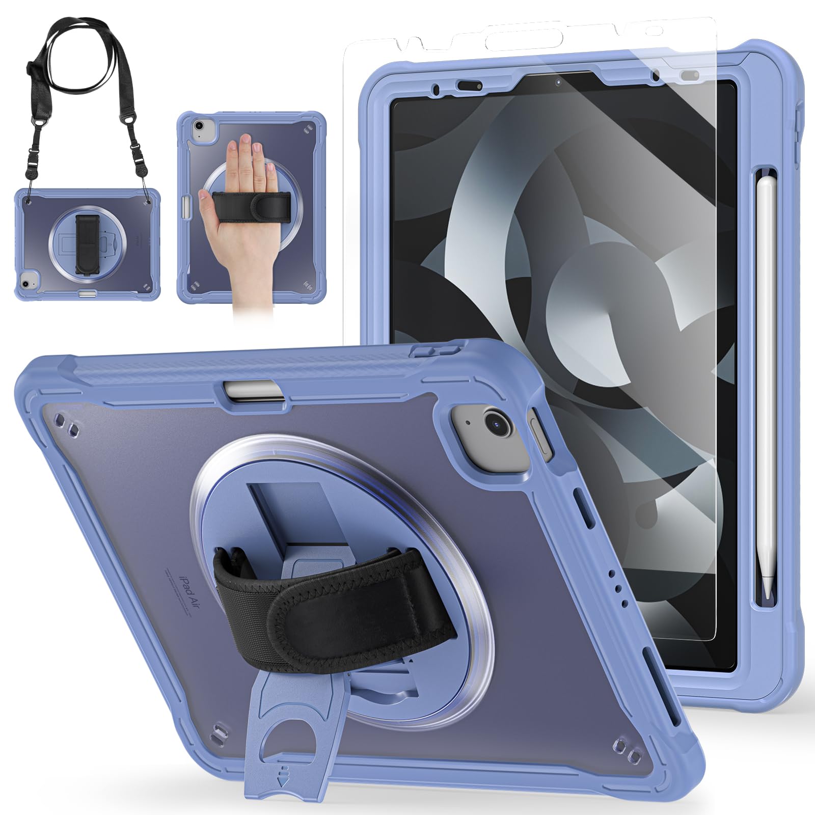 Amazon.com: BRAECNstock iPad Air 11 M2(2024),5th/4th Gen Case 10.9&11 ...