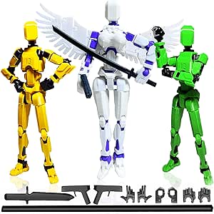 Amazon.com: ANONDF T13 Action Figure Set, Assembly Completed Robo 13 ...