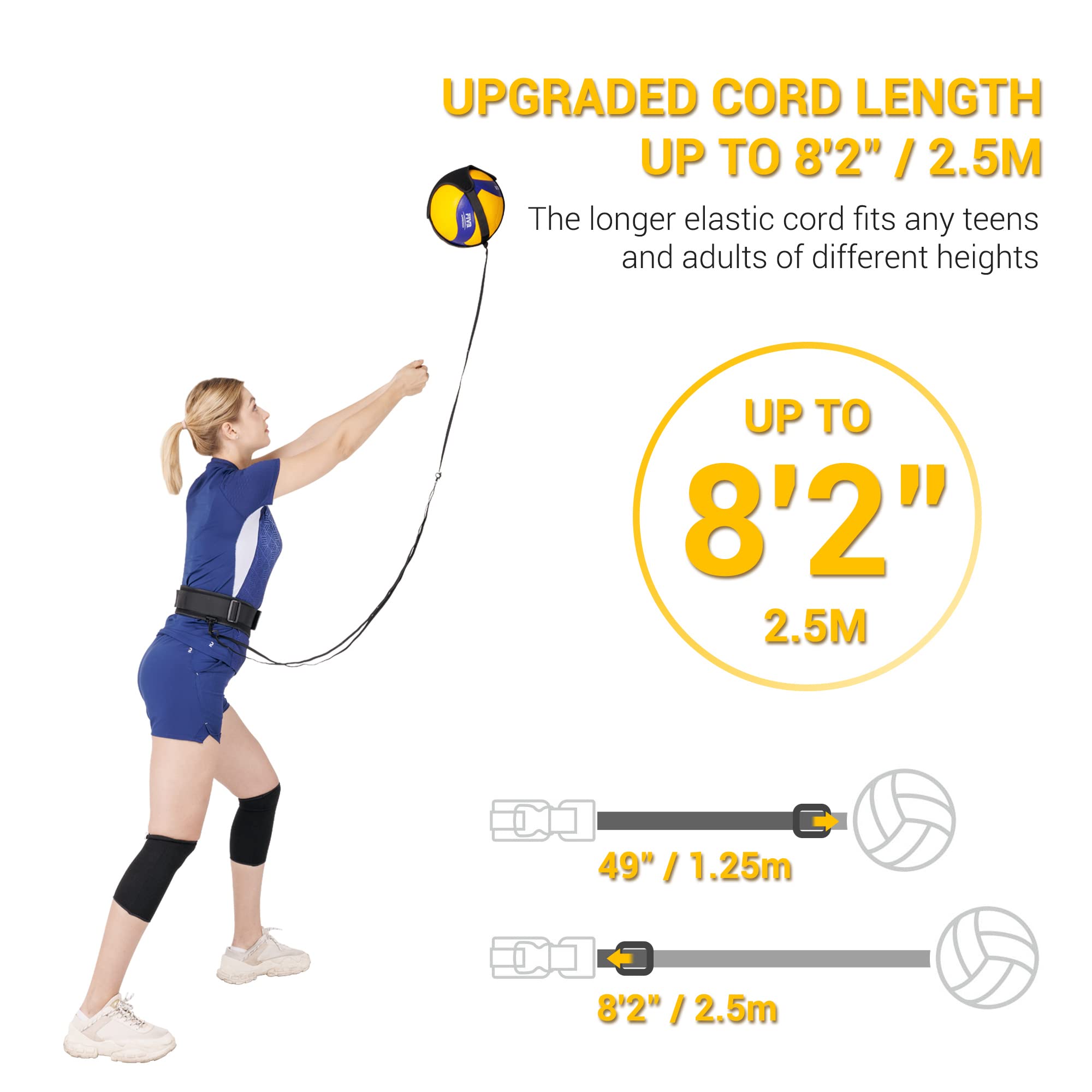 4Johor Volleyball Training Equipment Aid with Extra Elastic Cord ...