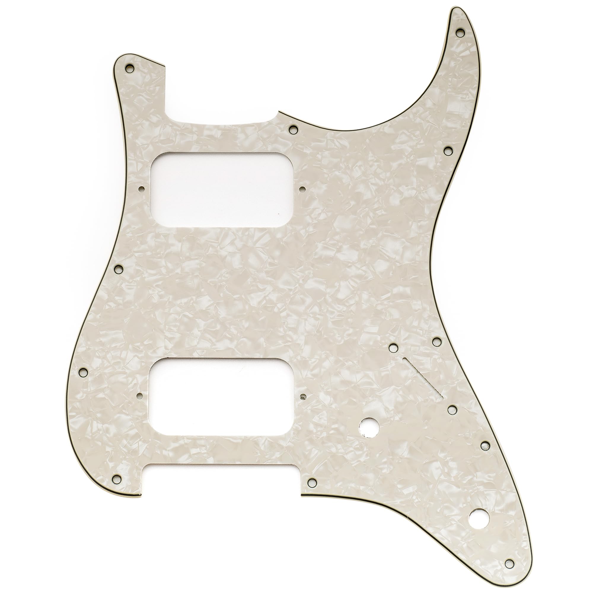 Amazon.com: Musiclily Pro 11 Holes ST HH Guitar Pickguard with Round ...