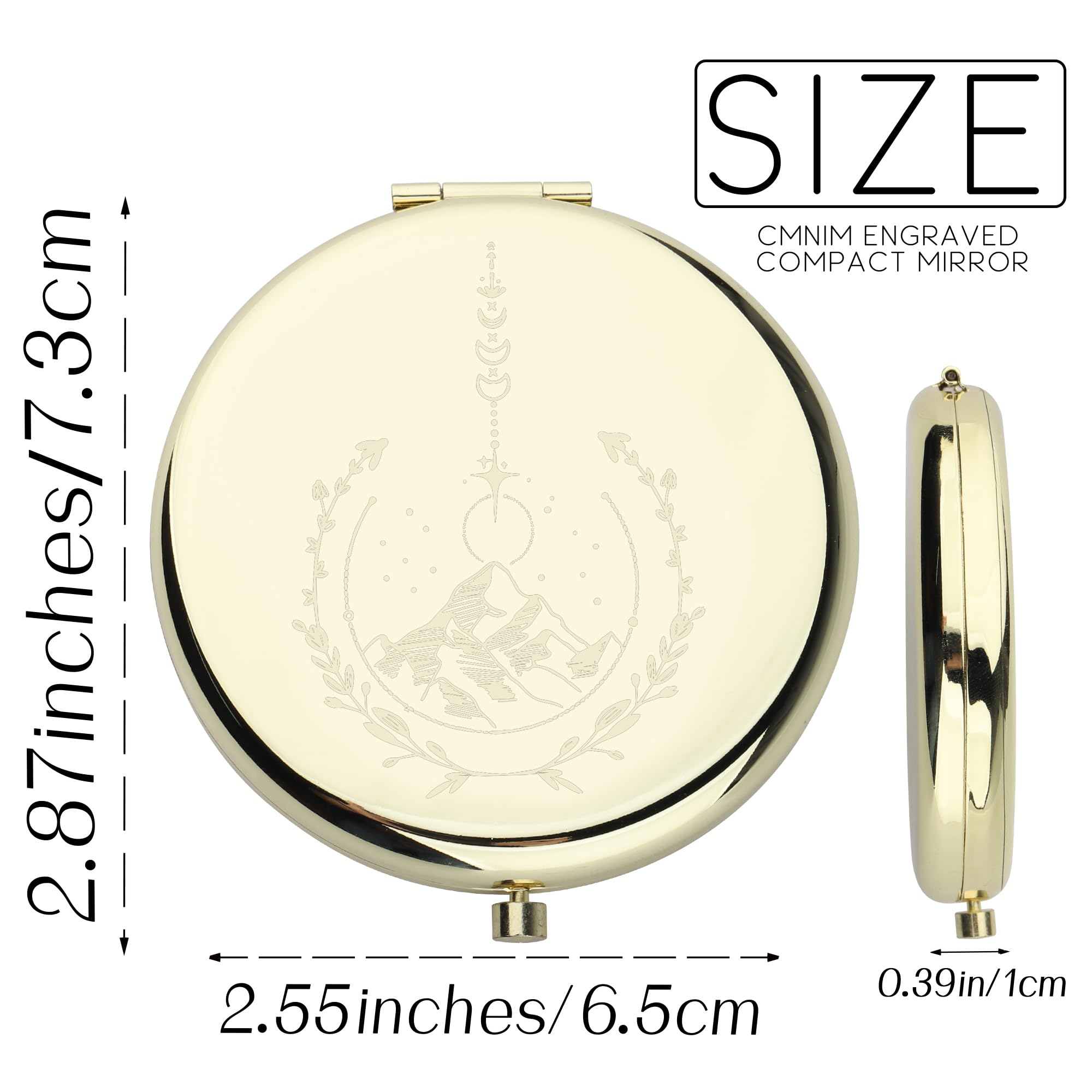 Snapklik.com : Fantasy Book Gift Mirror Book Lover Merchandise Jewelry ...