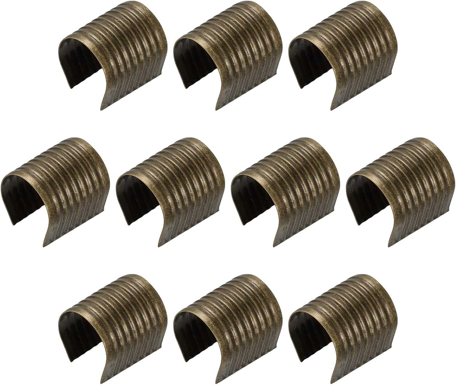 Amazon.com: uxcell 200Pcs Leather Rope Clips, 15x17mm Foldable ...