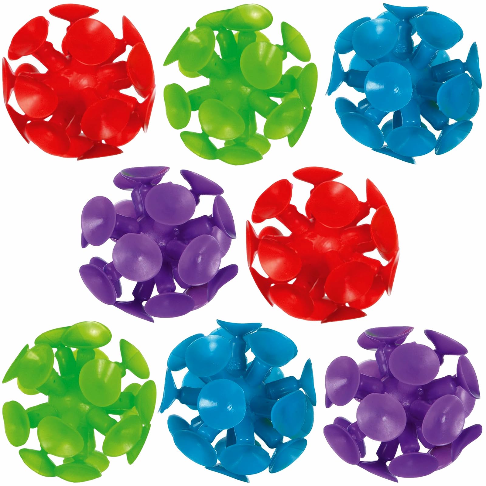 Amazon.com: amscan Suction Cup Balls Plastic High Count Favor - 45mm ...