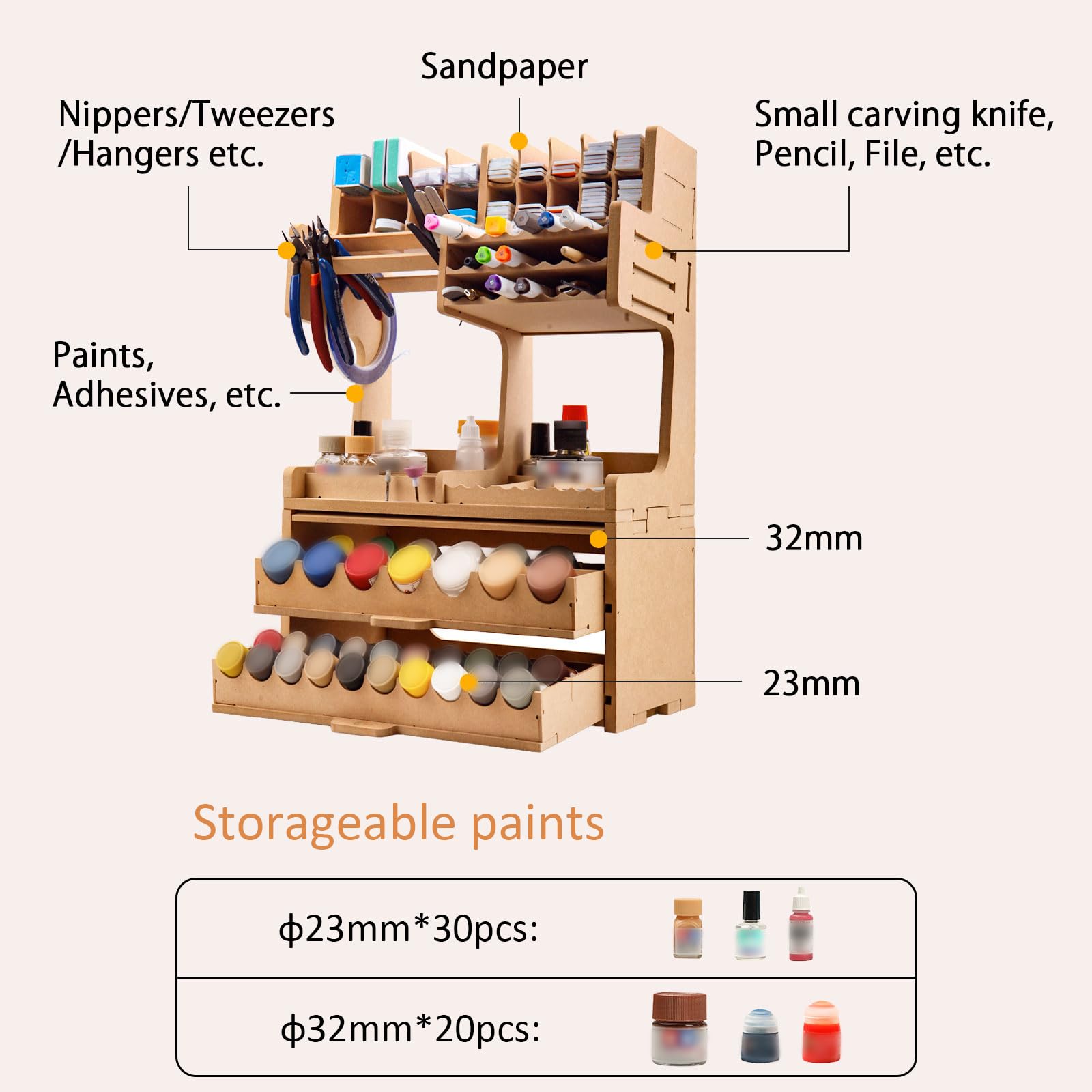Gundam Organizer Bucasso Model Kit Tool Storage Rack, Making Organizer ...