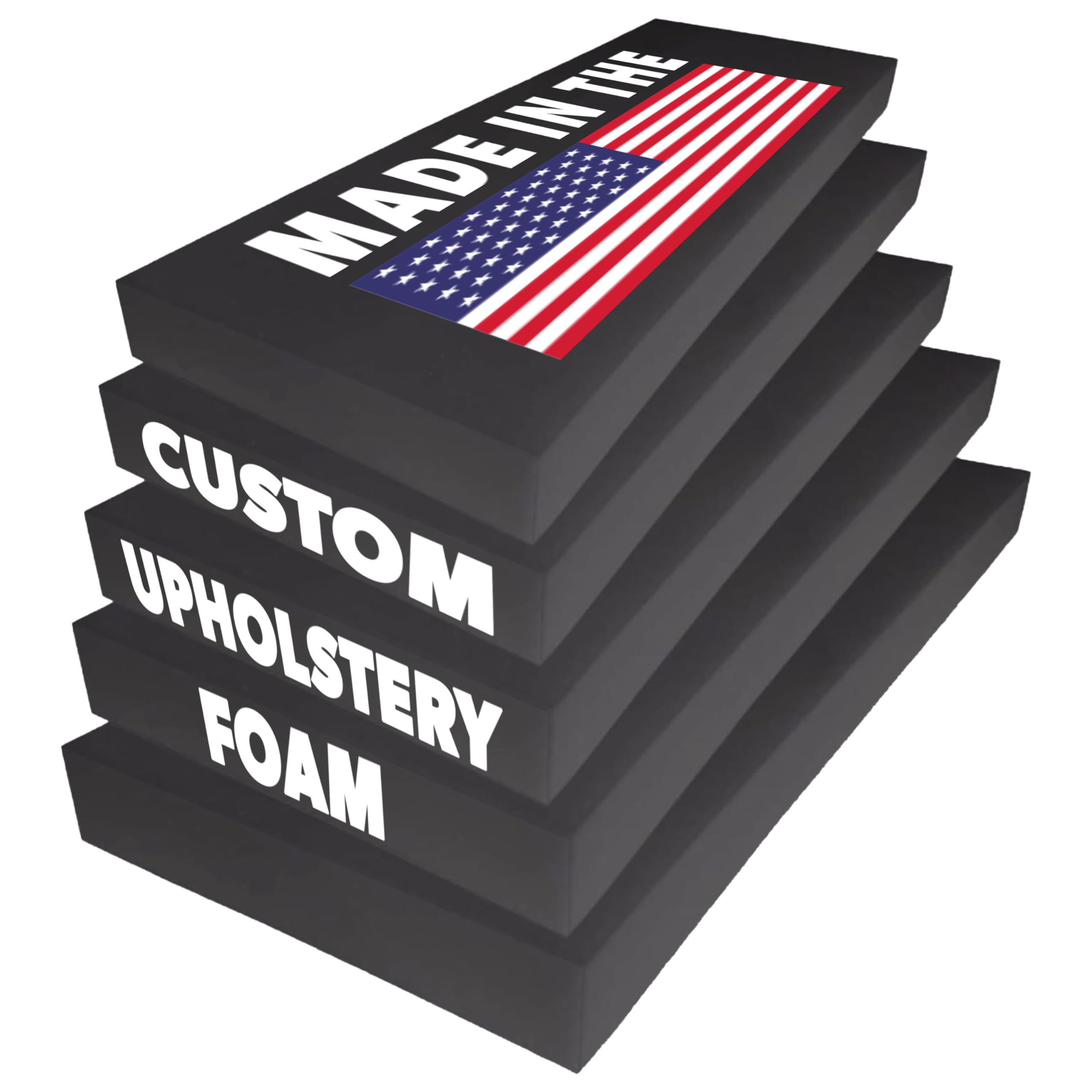 Amazon.com: Foamma Custom Cut-to-Size Foam (Charcoal) - High & Medium ...