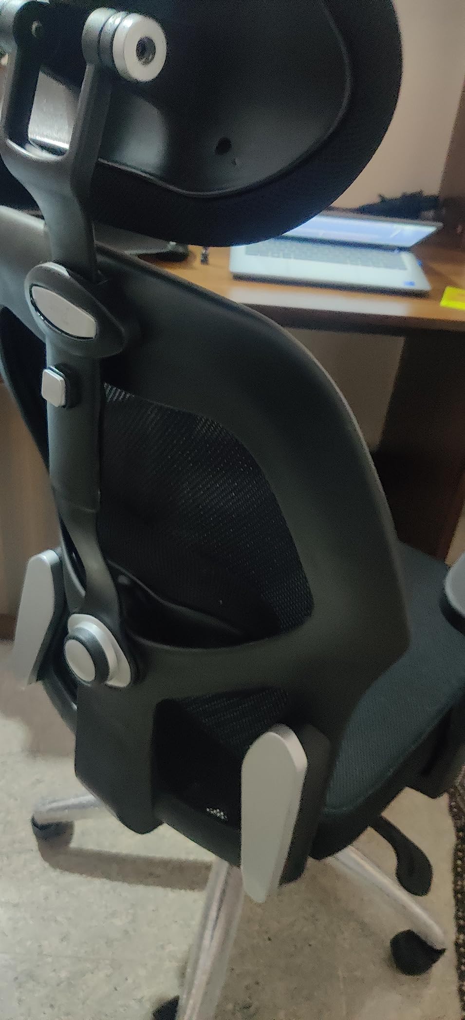 SAVYA HOME Marvel High Back Ergonomic Office Chair with Adjustable Arms ...