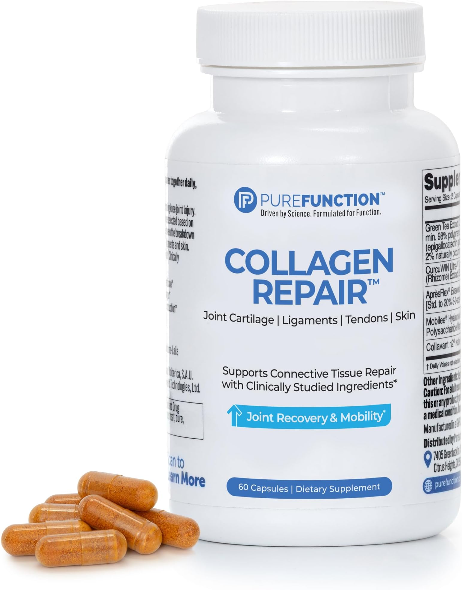 Amazon.com: PUREFUNCTION Collagen Repair Joint Support Supplement ...