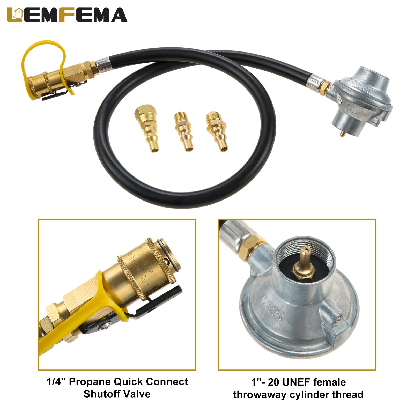 Snapklik.com : Low Pressure 1LB Propane Tank Gas Regulator Valve
