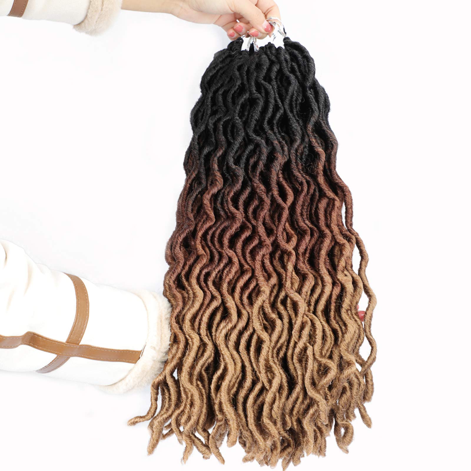 Buy 18 Inch Gypsy Faux Locs Crochet Hair for Black Women Gypsy Locs ...