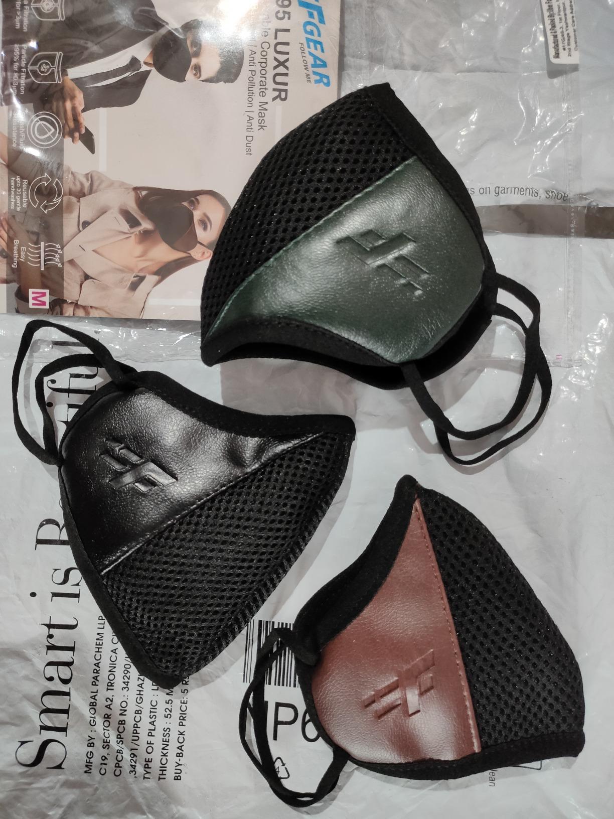 F Gear Luxur F95 Mask Size Medium Black-Brown-Olive Green Safeguard 7 ...