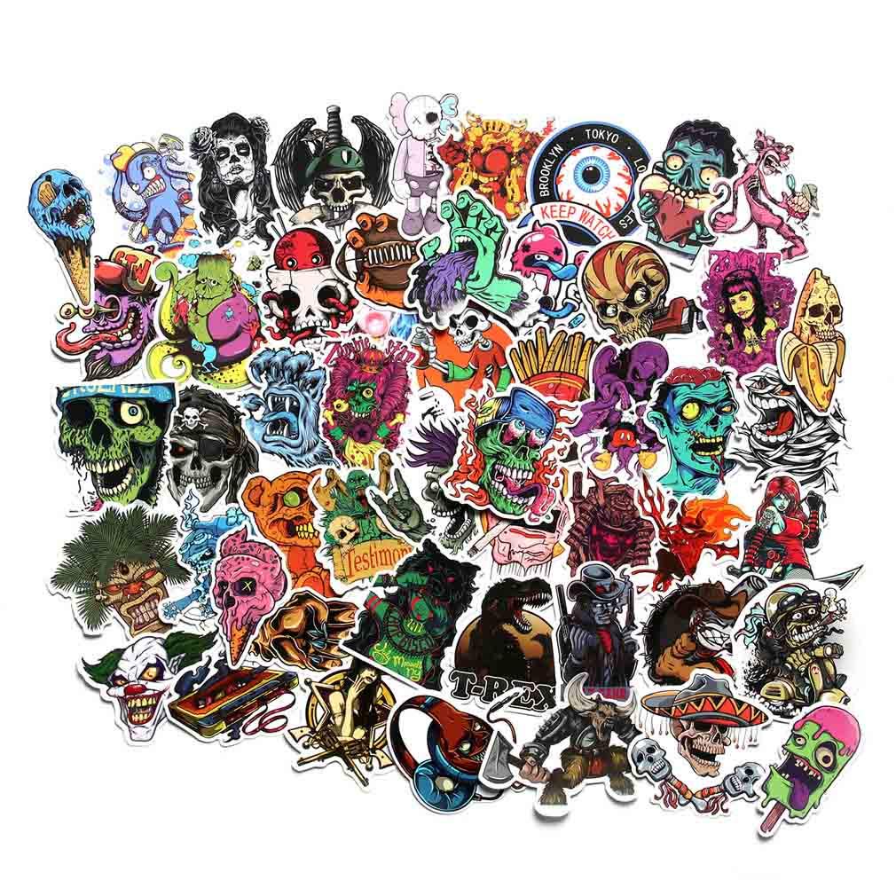 Horror Stickers Pack 100pcs,...B07BYT94TN | Encarguelo.com