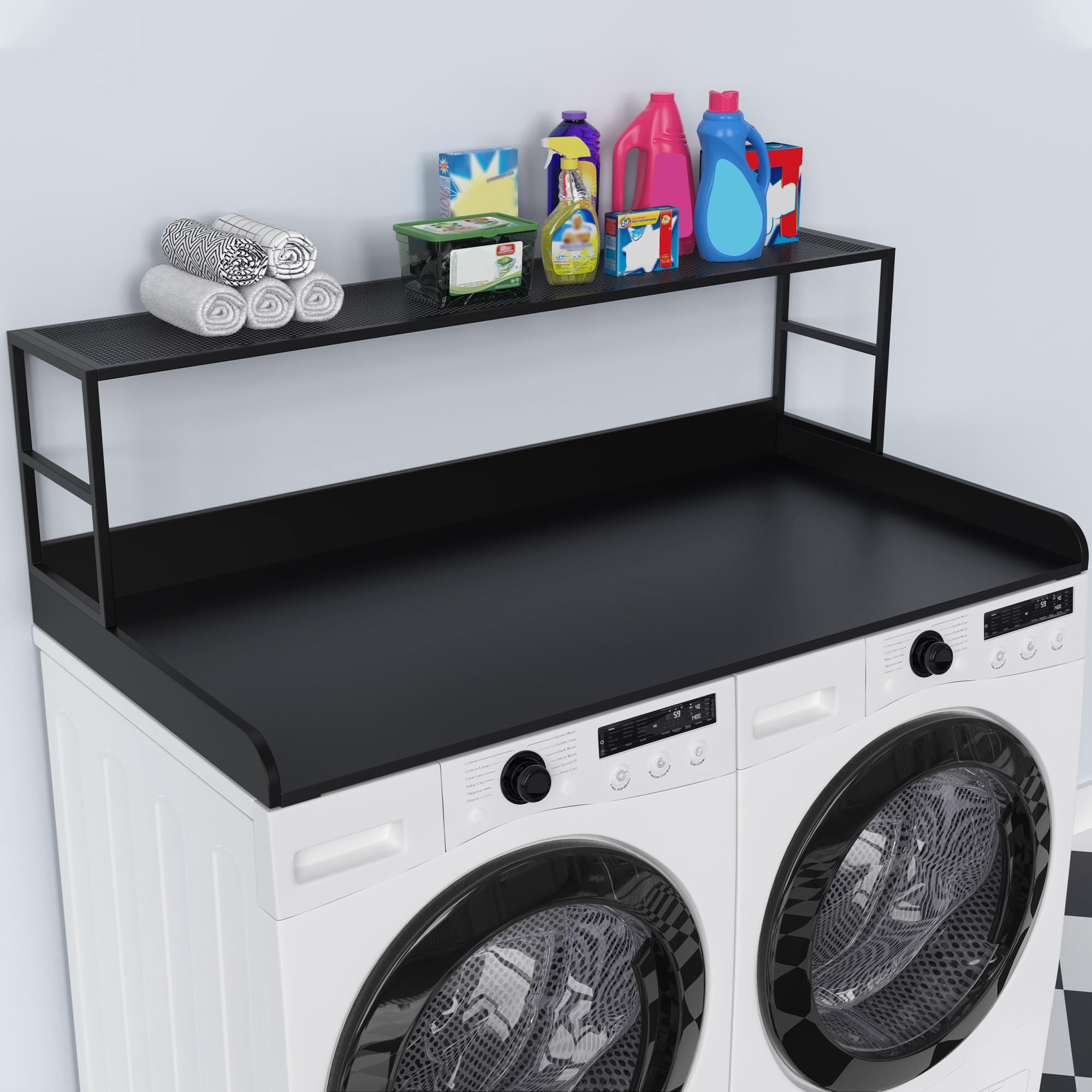 Amazon.com: GDLF Washer Dryer Countertop Laundry Guard with Laundry ...