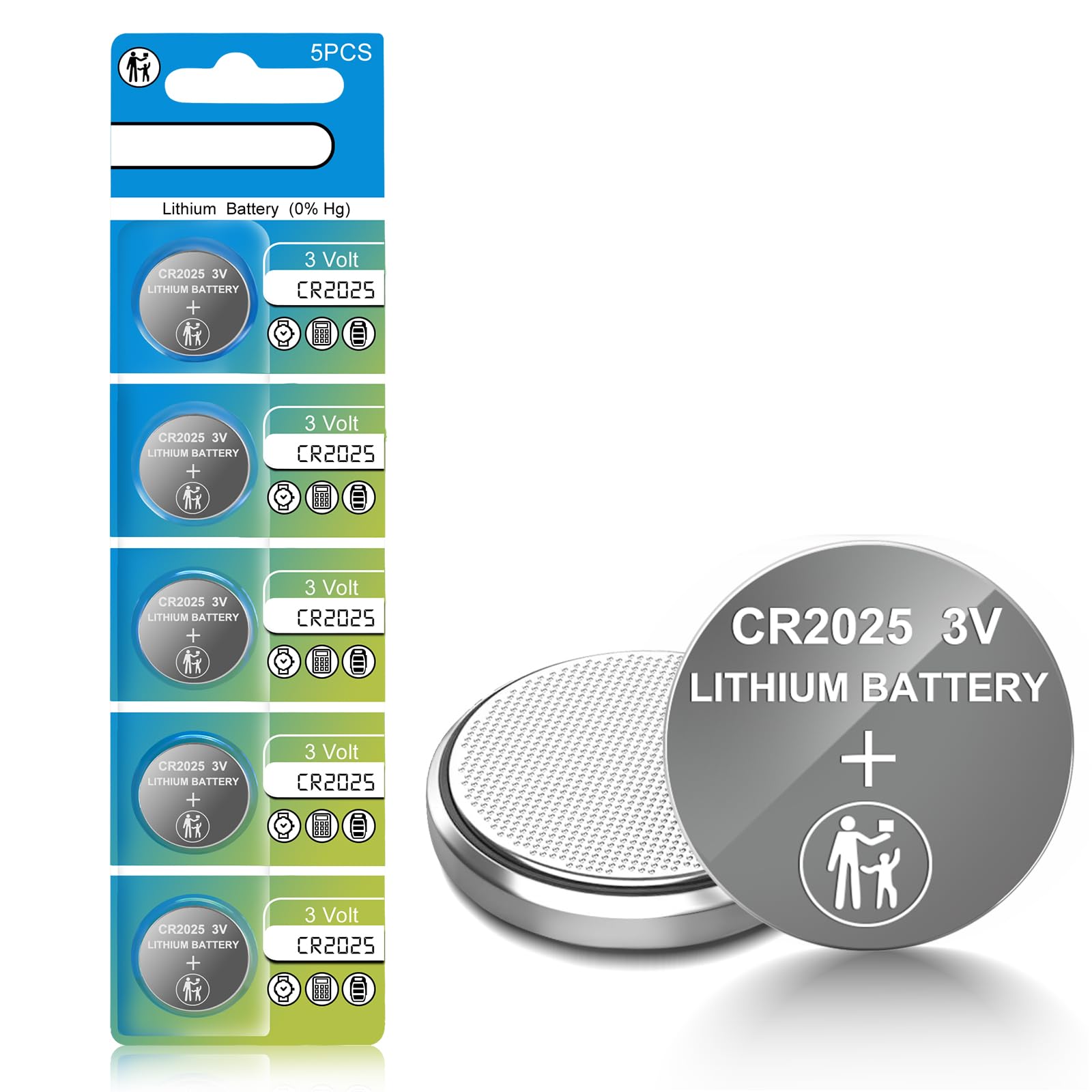 Cr2025 3v Lithium Battery 5 Count Pack Cr 2025 3 | Desertcart INDIA