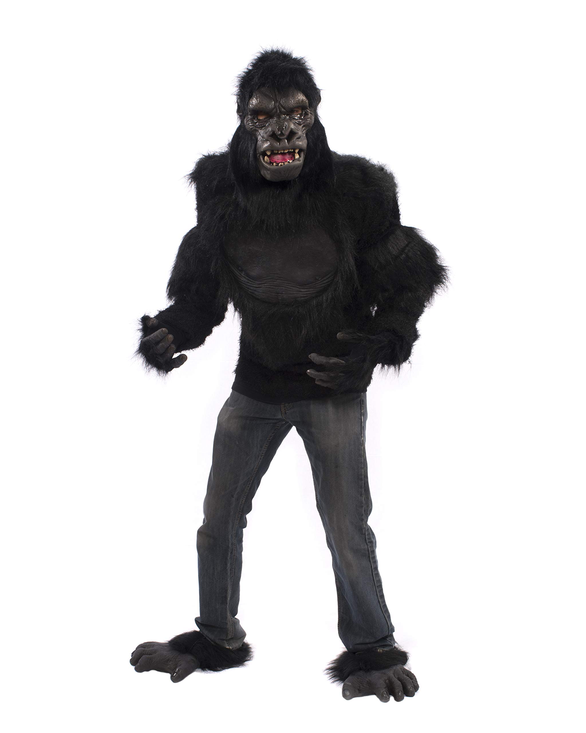 Amazon.com: Zagone Studios Men's One Size Gorilla Costume with Go-Rilla ...