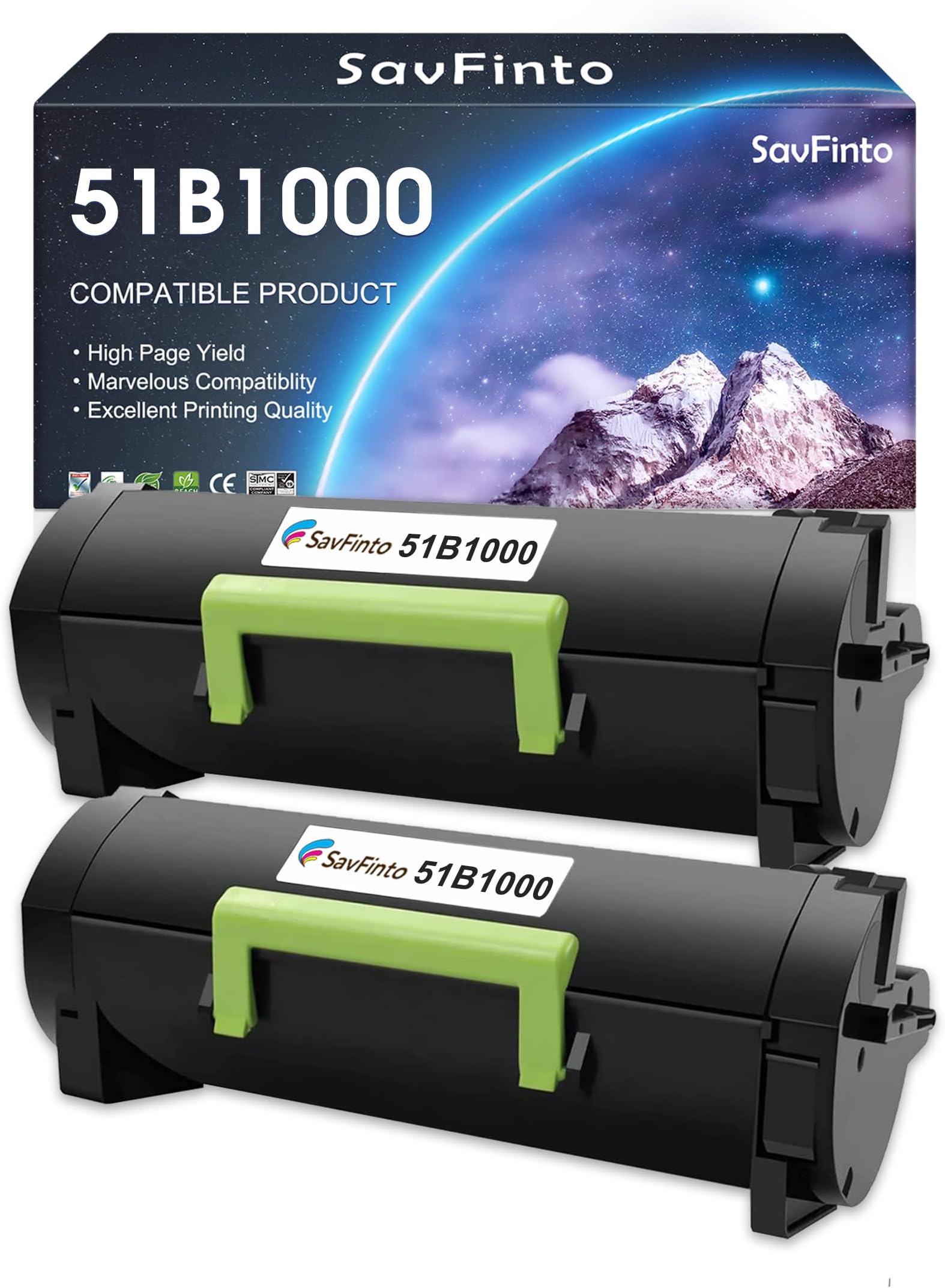 Amazon.com: SavFinto 51B1000 Compatible Toner Cartridge Replacement for ...