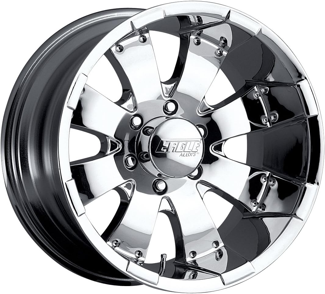 Amazon.com: Eagle Alloys 064 Wheel with Chrome Finish (17x12"/8x6.5 ...