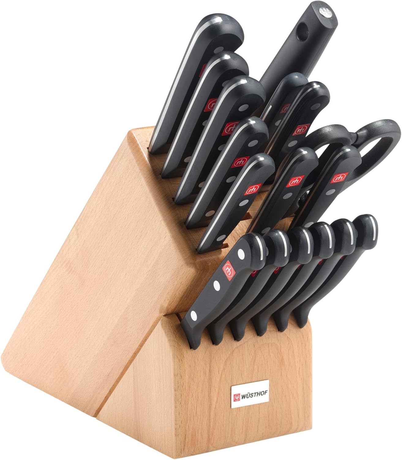 Amazon.com: WÜSTHOF Gourmet Eighteen Piece Block Set | 18-Piece German ...