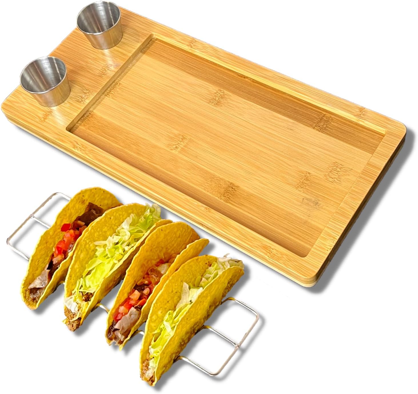 Amazon.com: Wooden Charcuterie Board, Rectangular Wood Serving Trays ...