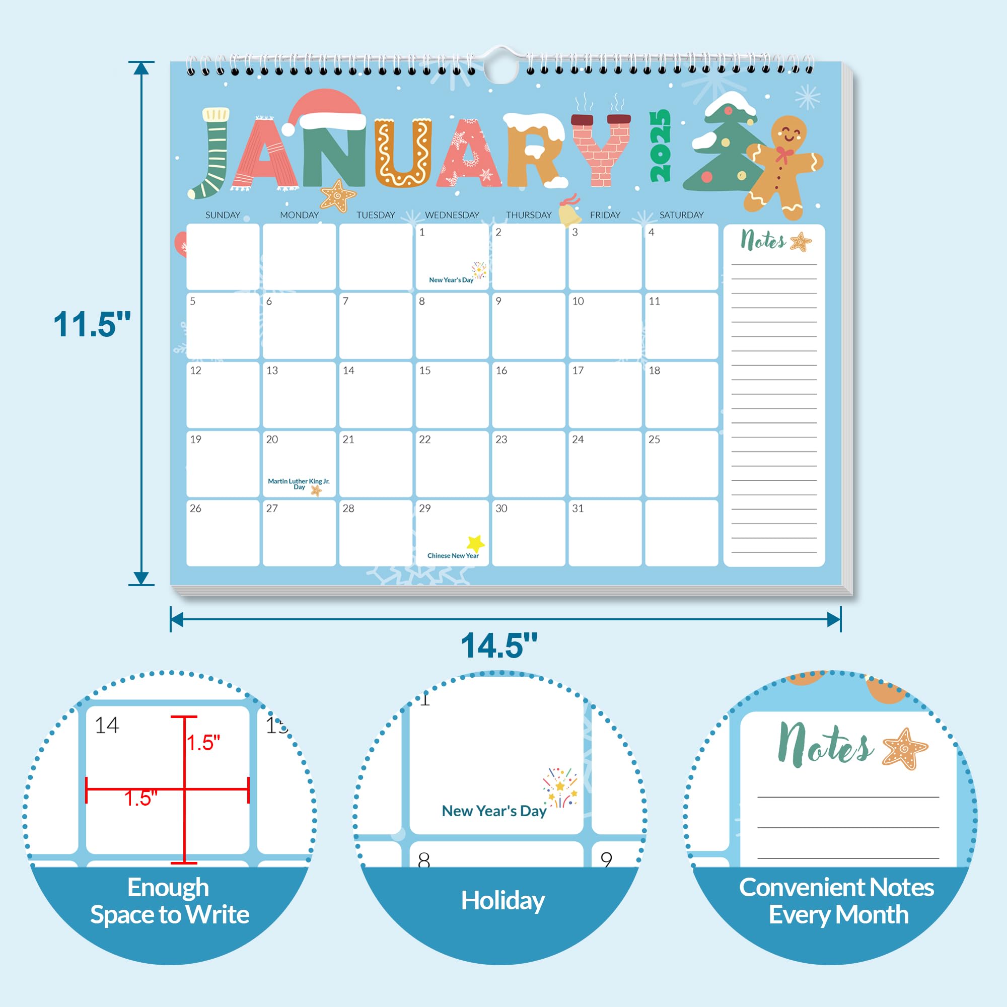 Snapklik.com : SUNEE Calendar 2024-2025- 18 Months Wall Calendar Oct ...