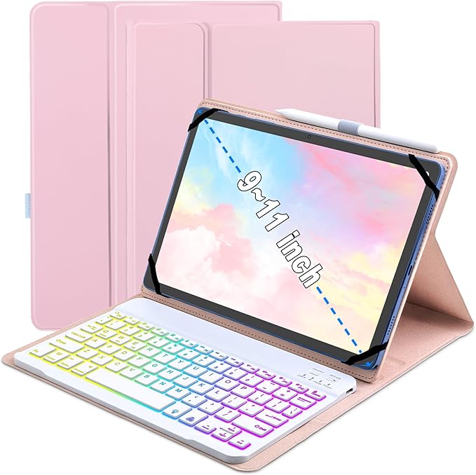 Amazon.com: XCHYTECHER Universal Tablet Keyboard Case for 9.7",10.1",10 ...