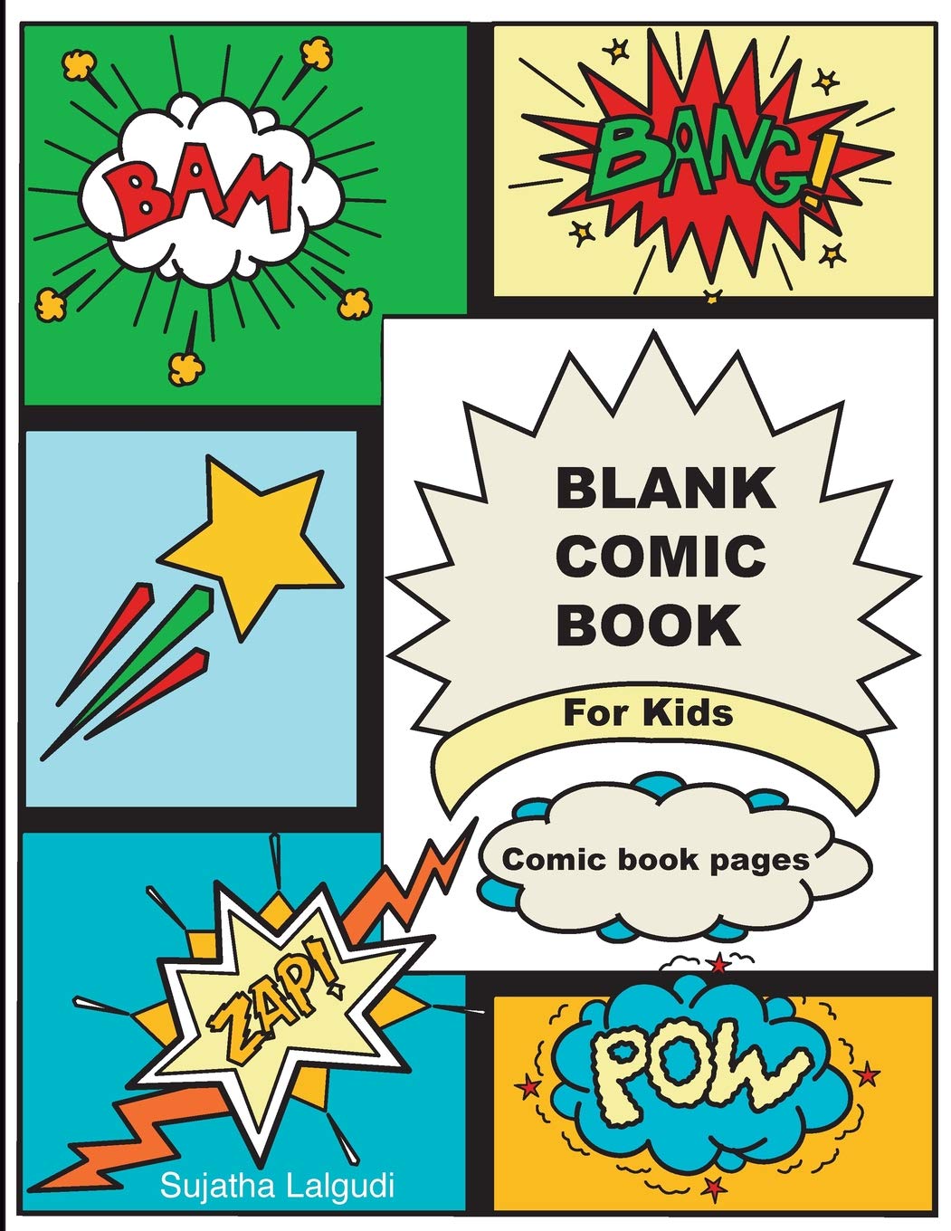 Blank Comic Book For Kids: Comic book pages: 50 Pages Large 8.5" x 11 ...