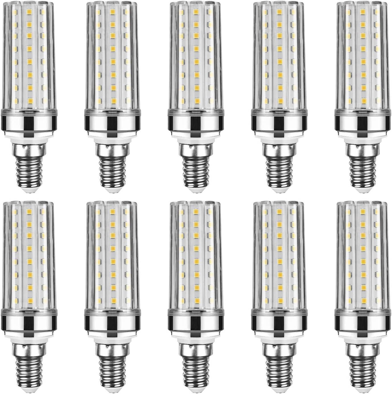 Amazon.com: TPMAFF Bombillas LED, bombilla de maíz base E12/E14, 16W ...