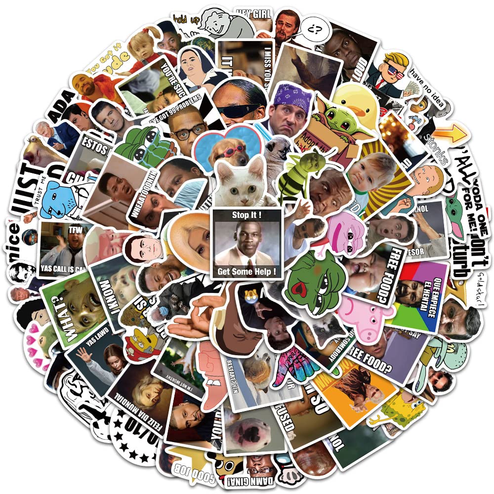 100pcs Funny Meme Laptop Stickers Funny Stickers For Adults Teens ...