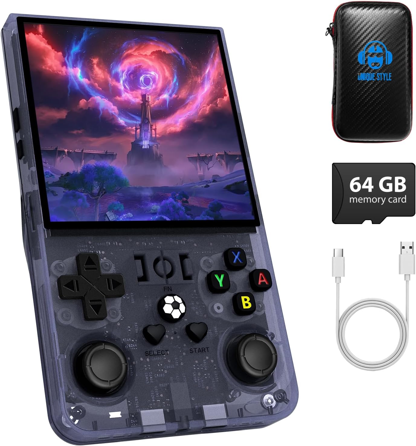 Amazon.com: R36MAX Handheld Game Console, Retro Gaming Console with ...