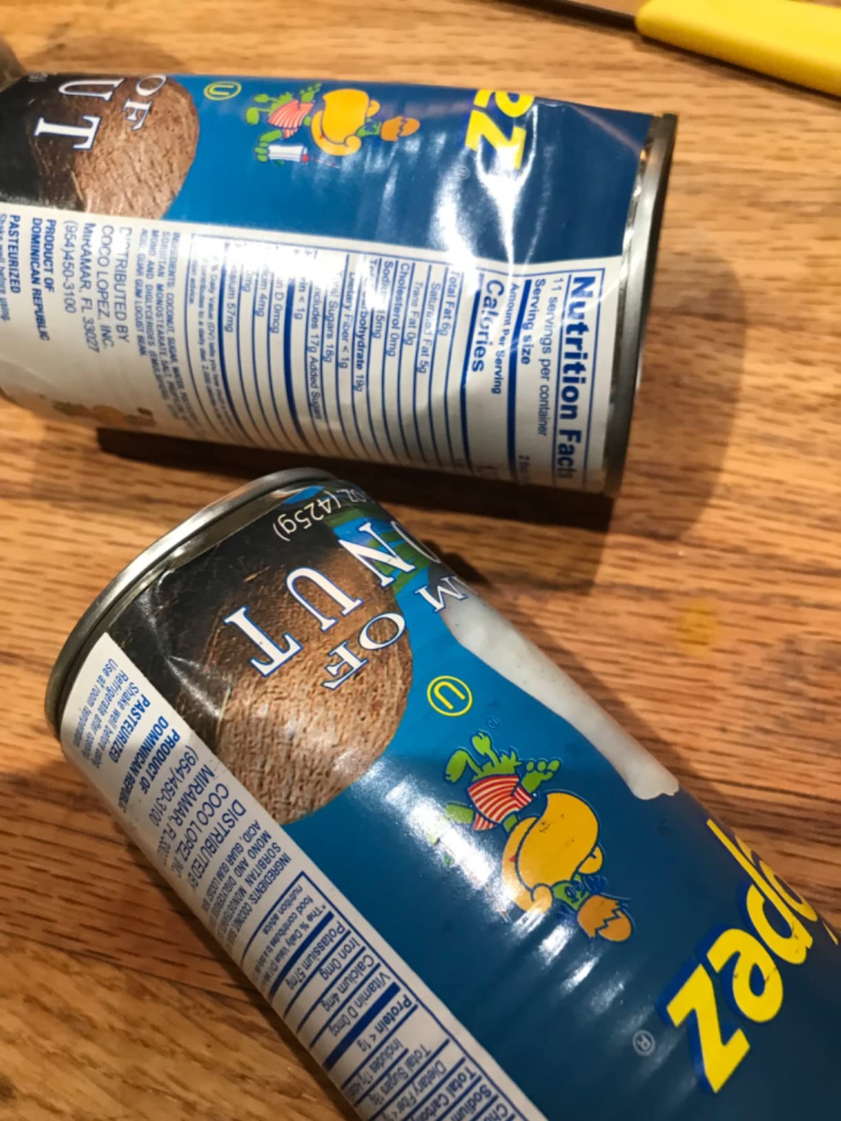 Amazon.com : Coco Lopez - Real Cream of Coconut - 15 Ounce Can ...