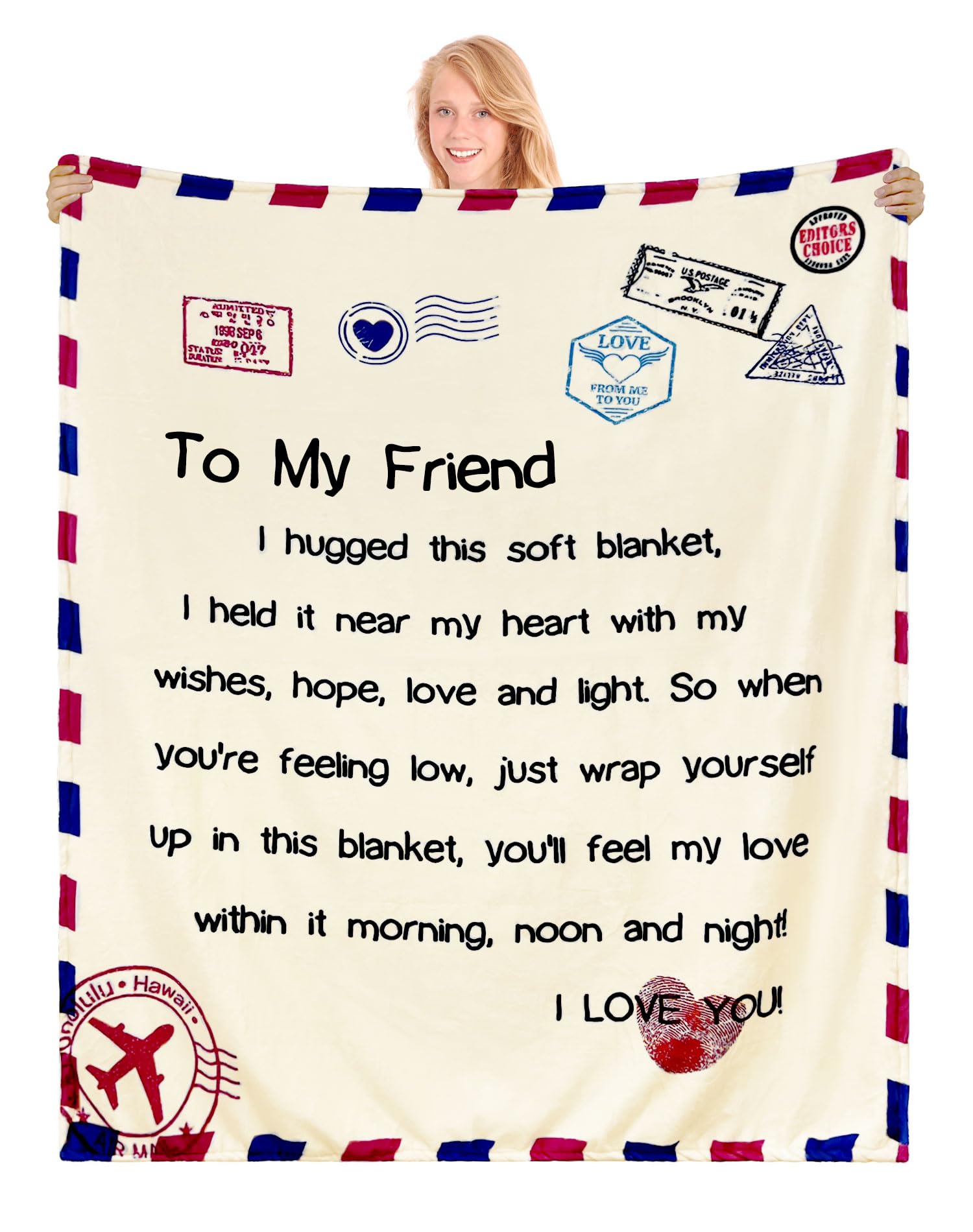Friend Bed Throw Blankets 130x150cm Friendship Gift Best Friend Blanket ...